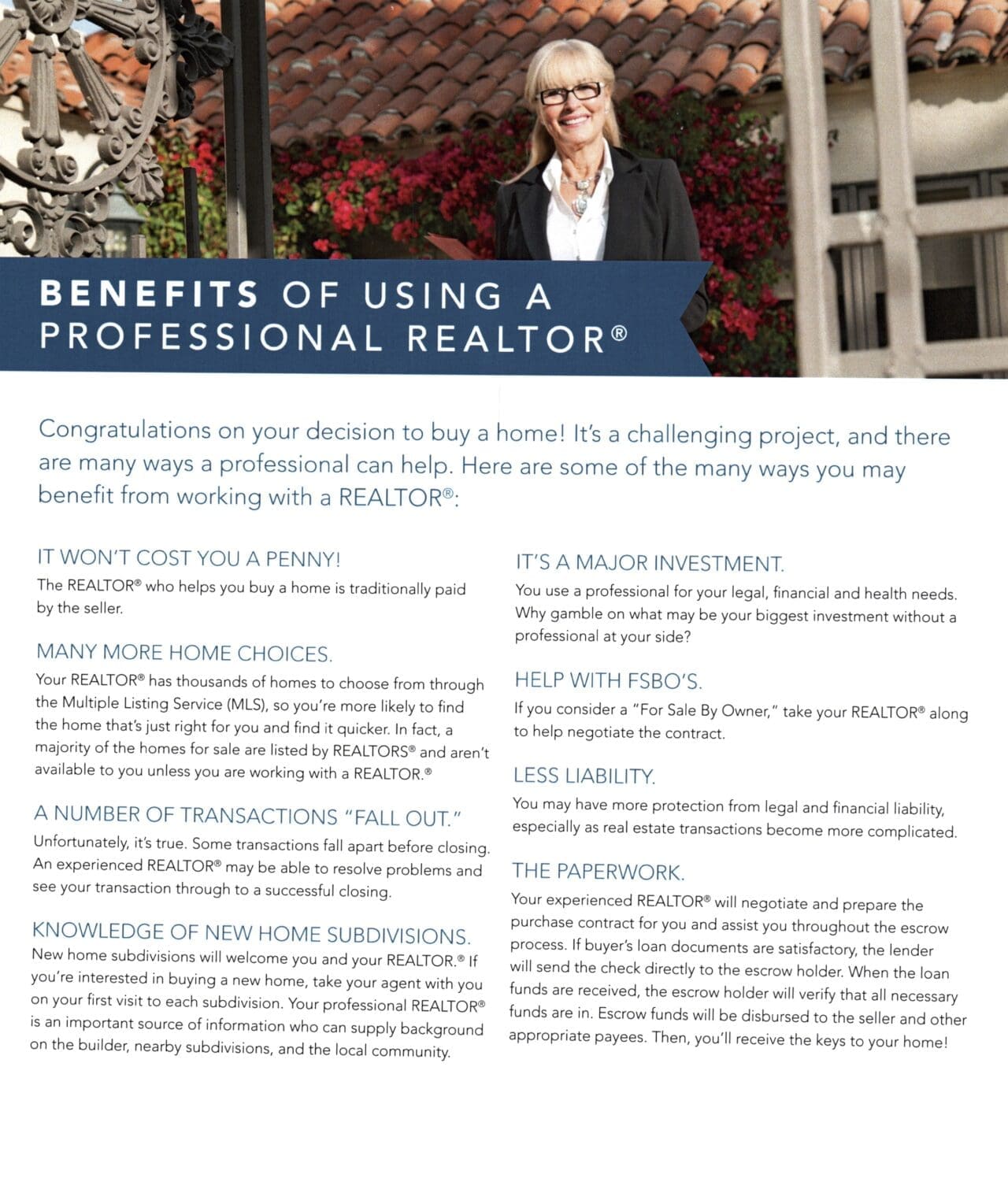 Benefits of Using a Realtor - Oregon Dreams Real Estate LLC.